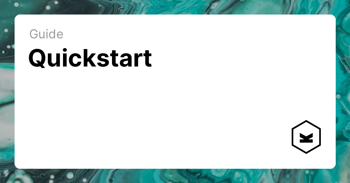 Quickstart | Kirby CMS